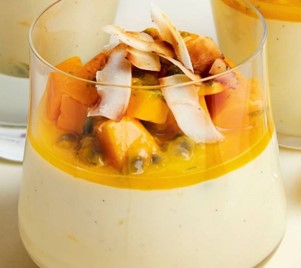 Mango, white chocolate and passion fruit parfait | Audley Villages